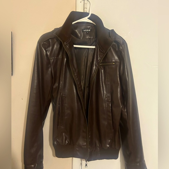 YesStyle | Jackets & Coats | Brown Leather Jacket | Poshmark